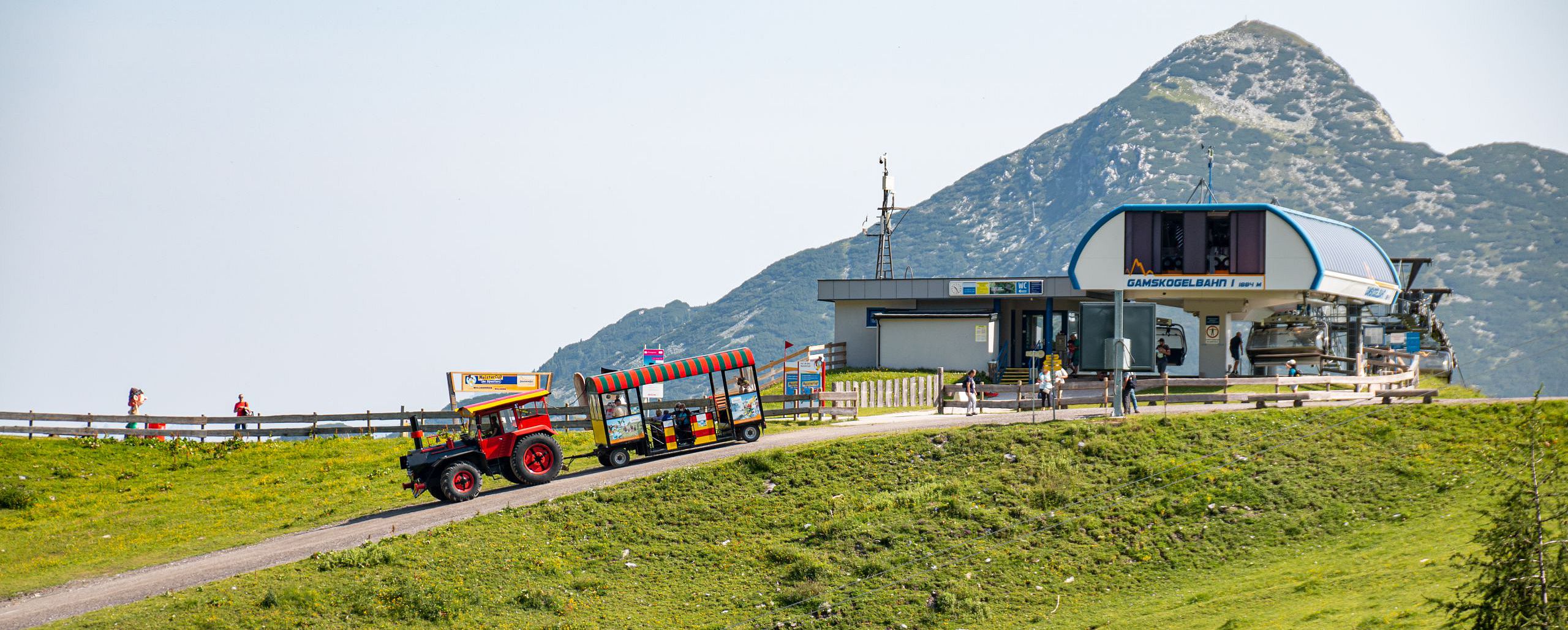Zauchi Bummelzug Zauchensee an der Gamskogelhütte